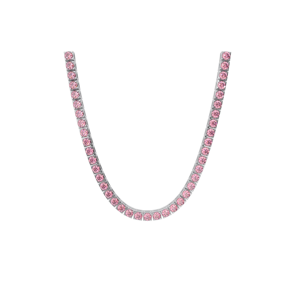 Pink Tennis Chain 4mm – Zillionaireindia